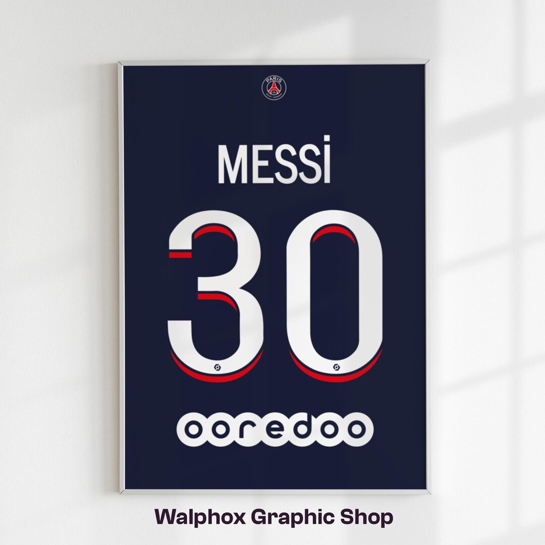 Lionel Messi Jersey Kit, Messi PSG Kit, Paris Saint-germain Jersey, PSG ...