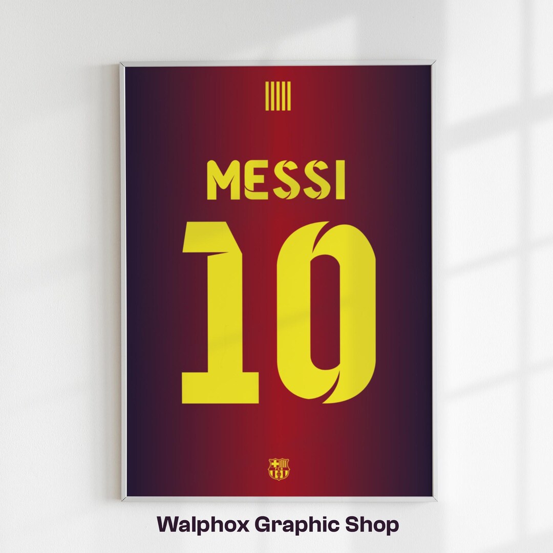 Lionel Messi Jersey Kit, Messi Barcelona Kit, Barcelona Printable ...