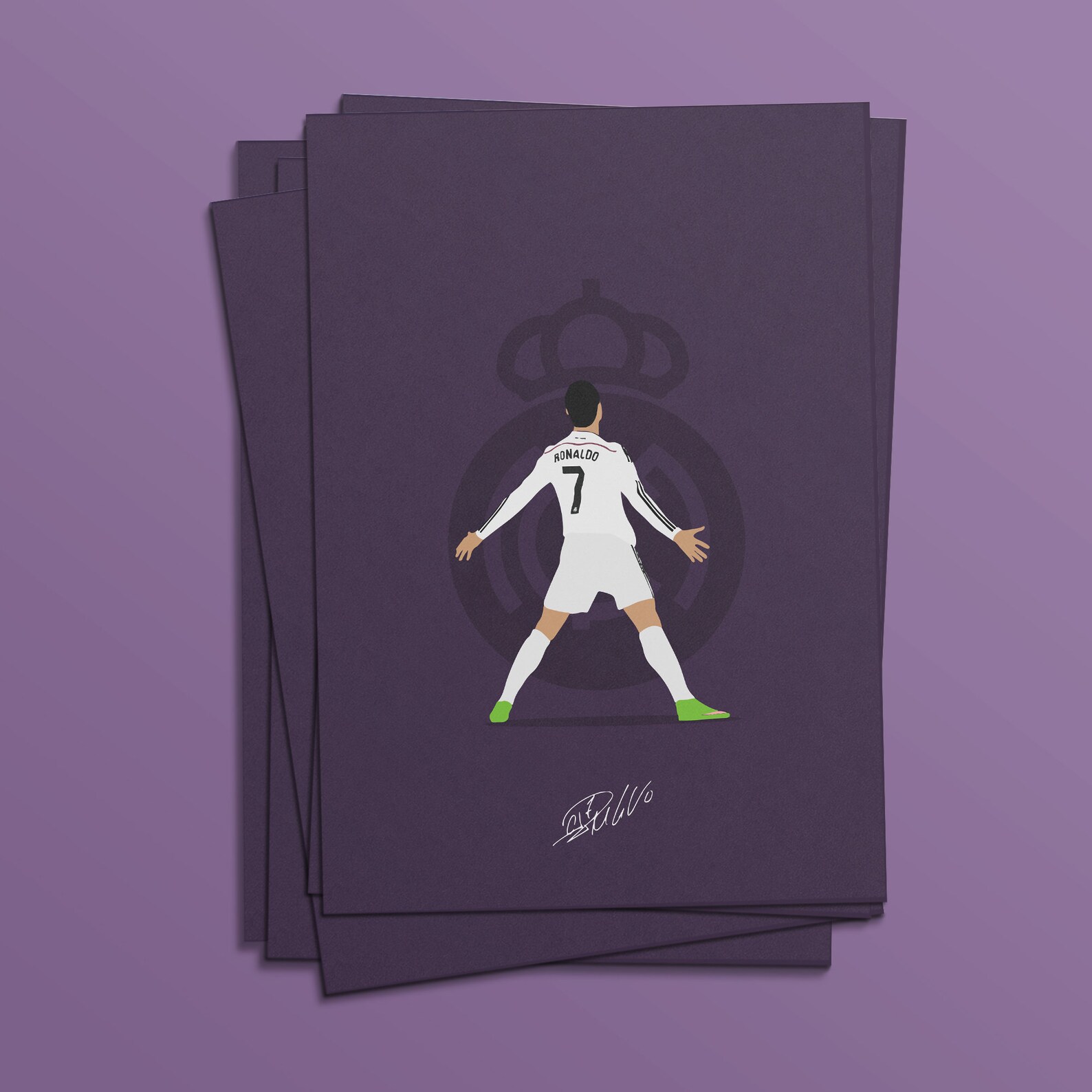Cristiano Ronaldo Print, Ronaldo Real Madrid, Digital Download, Digital ...