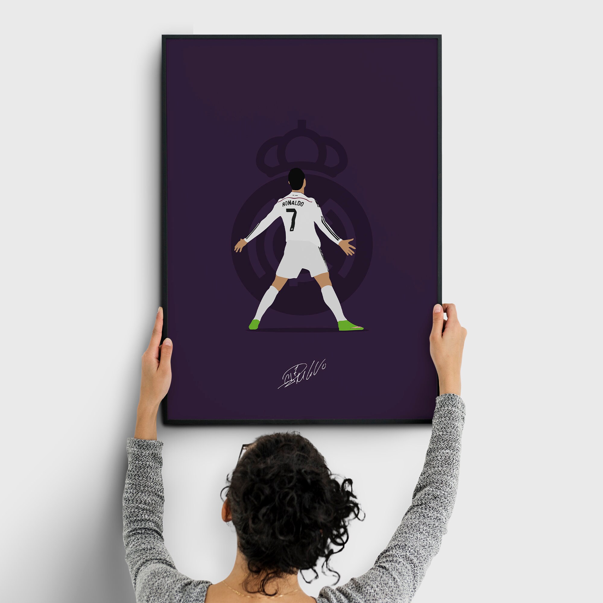 Cristiano Ronaldo Print, Ronaldo Real Madrid, Digital Download, Digital ...