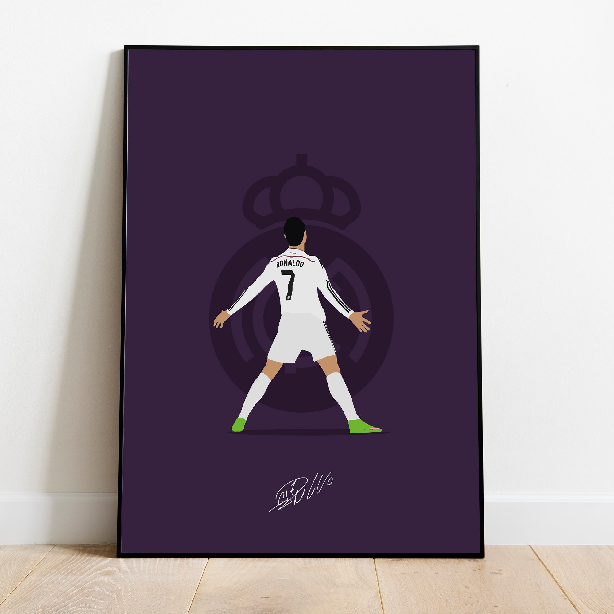 Cristiano Ronaldo Print, Ronaldo Real Madrid, Digital Download, Digital ...