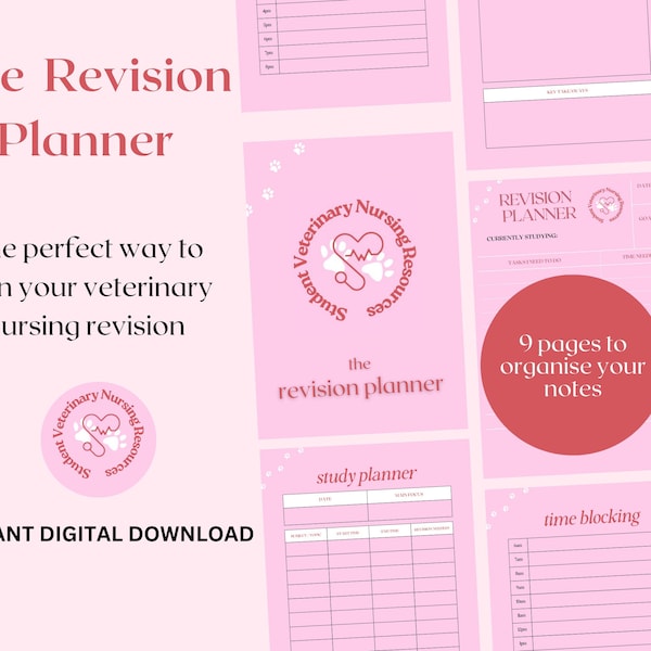 Veterinary Student Planner - Etsy