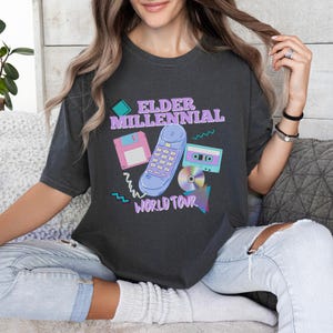 Elder Millennial World Tour Shirt, Funny Elder Millennial Shirt ...