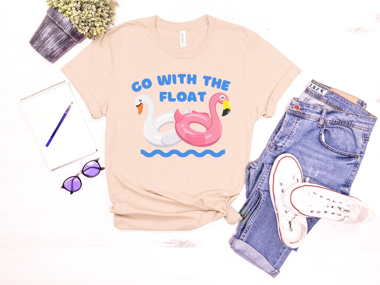 Go With the Float T-shirt Float Trip Shirt Pool Day Shirt - Etsy