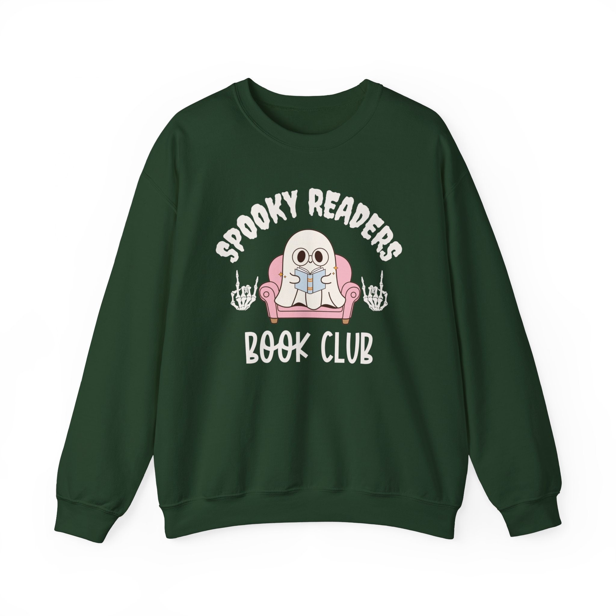 Spooky Readers Book Club Sweatshirt, Horror Reader, Scary Book Club ...