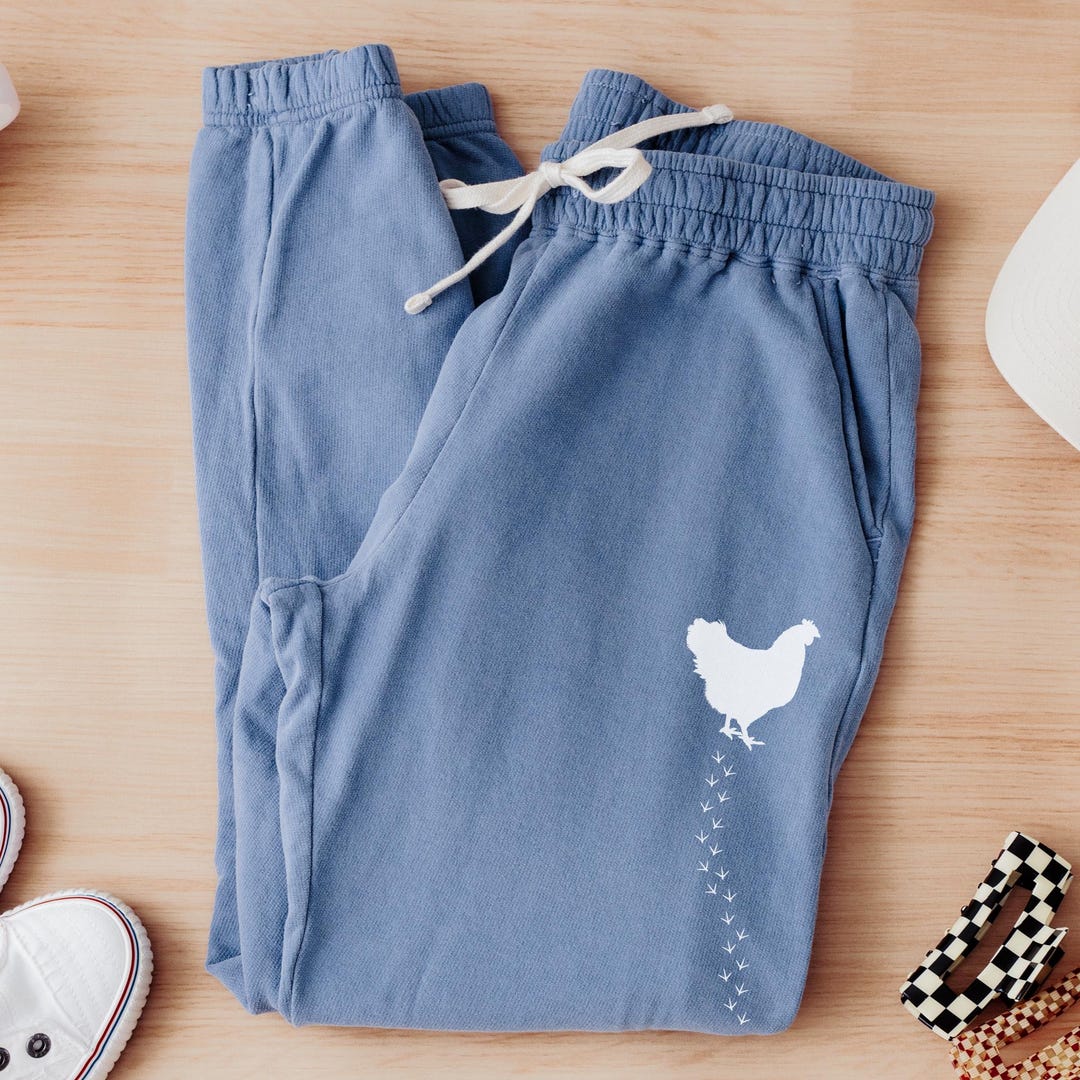 Chicken Sweatpants, Women's Chicken Pants, Farming Lounge Pants, Local ...