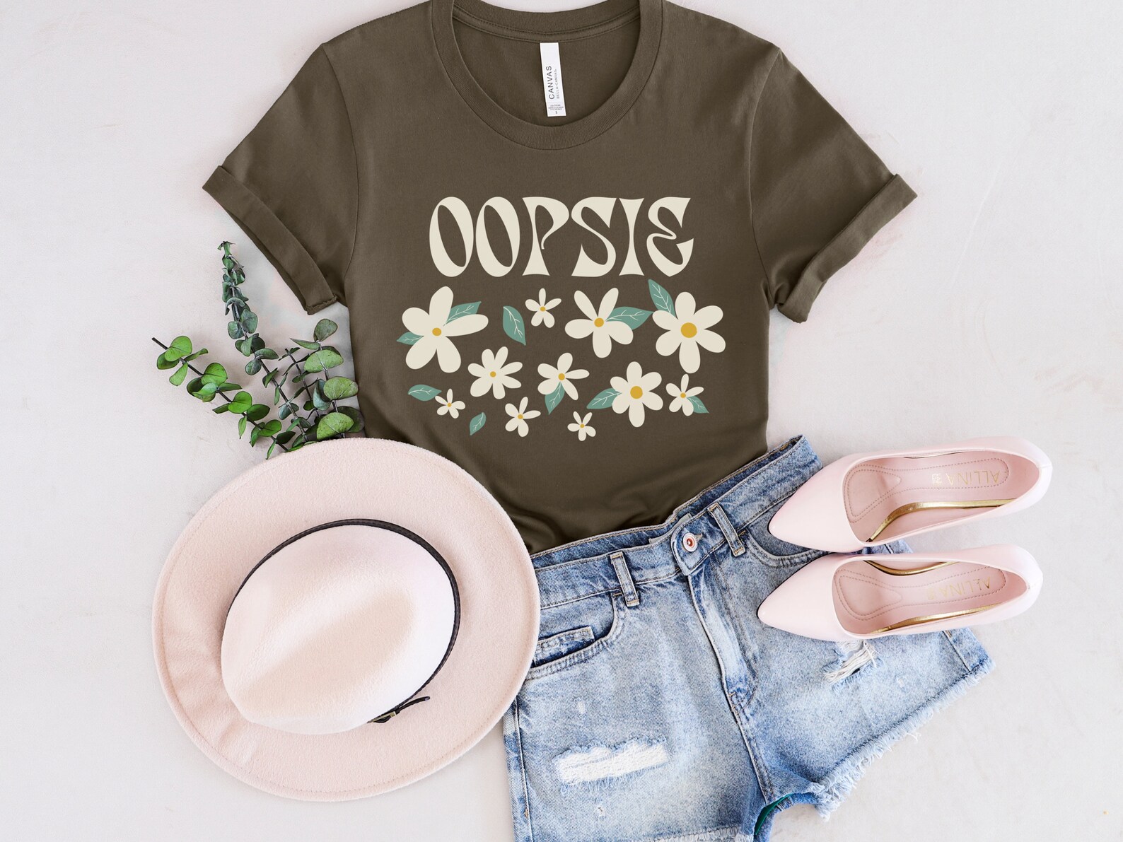 Oopsie Daisy Shirt, Daisy Shirt, Flower Shirt, Retro Shirt, Trendy ...