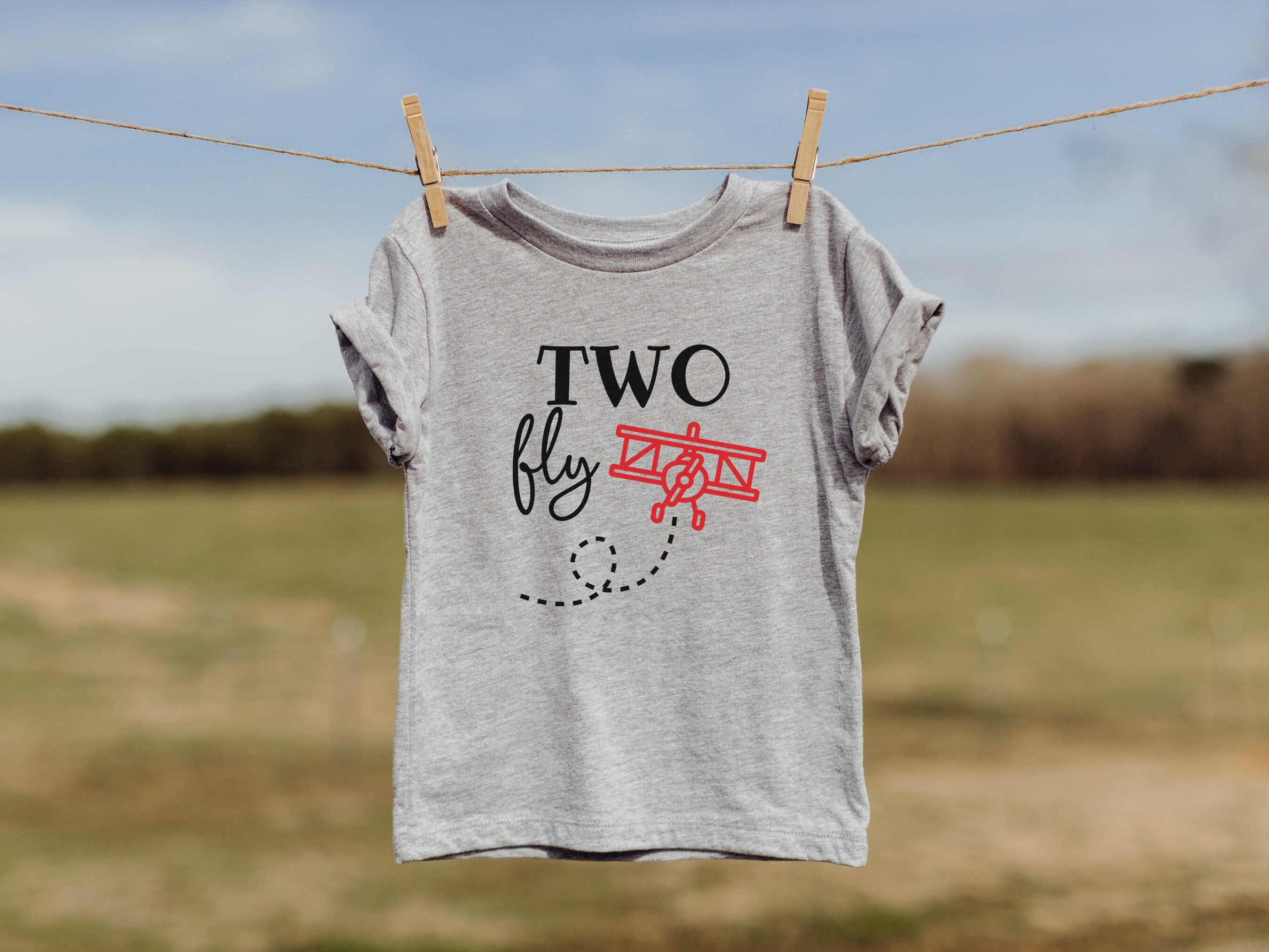 Two Fly T-shirt, Two Year Old Birthday Shirt, Airplane Theme Birthday ...