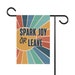 Spark Joy or Leave, Funny Welcome Flag, Funny Yard Flags, Spark Joy or ...