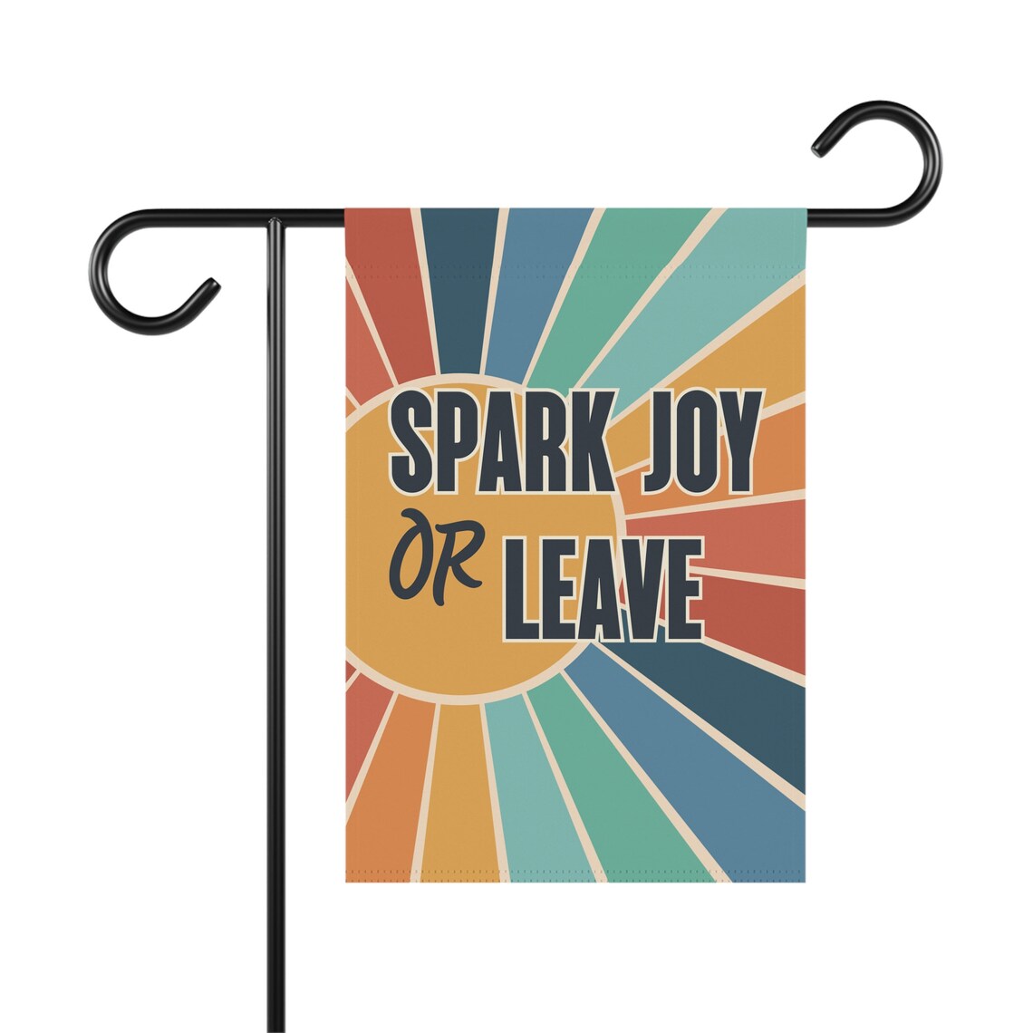 Spark Joy or Leave, Funny Welcome Flag, Funny Yard Flags, Spark Joy or ...