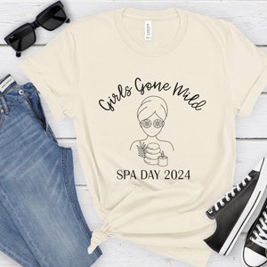 Girls Gone Mild Tee, Spa Day 2024 Shirt, Spa Weekend, Girls Weekend Tee ...
