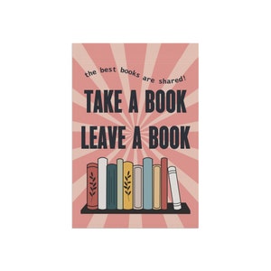 Free Library Yard Flag, Take a Book Leave a Book, Reading Garden Flag ...