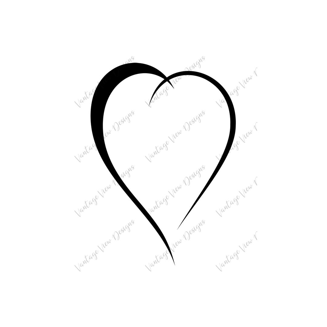 Beautiful Open Heart, Digital Download, Heart Design High Resolution ...