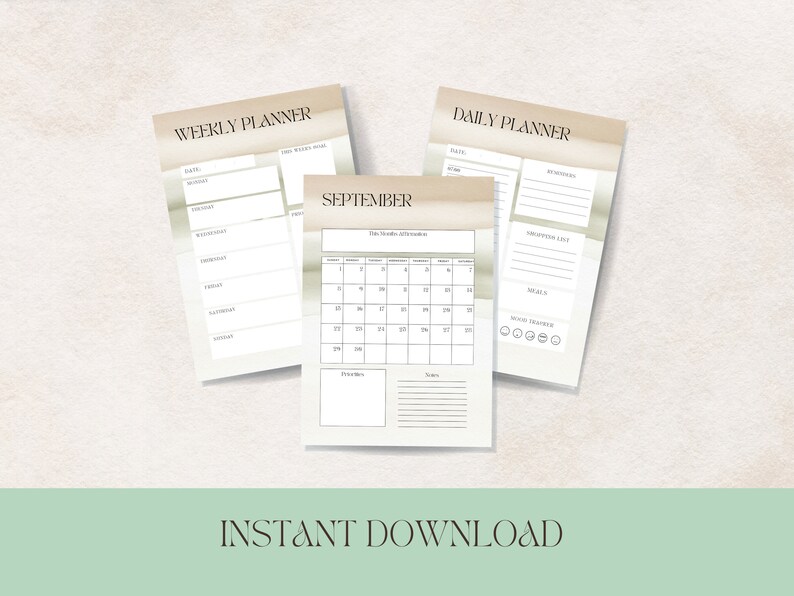 2024 Planner Inserts Printable: 2024 Diary and Calendar Monthly Planner ...