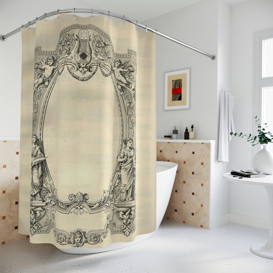 Vintage Frame Shower Curtain - Etsy