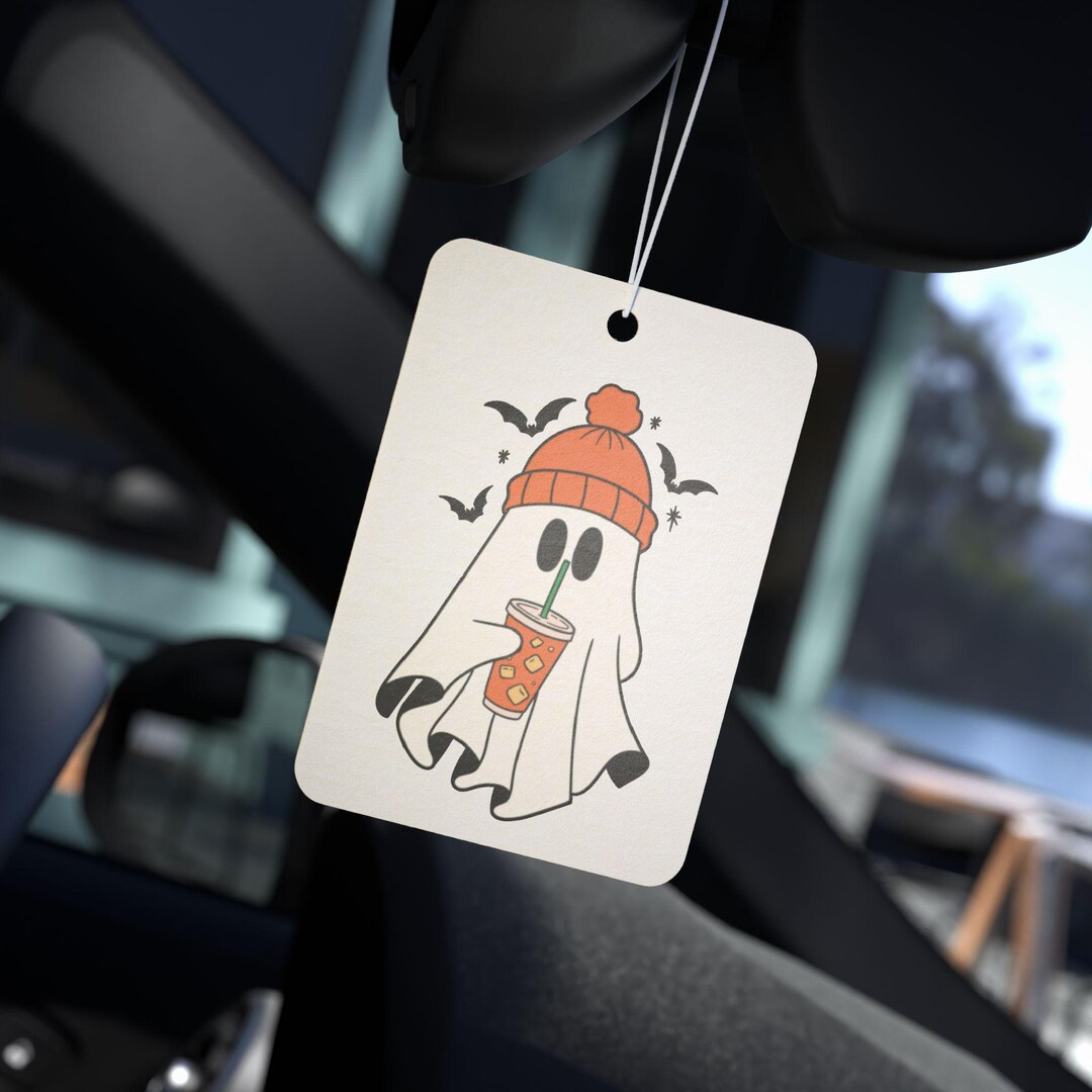 Cute Ghost Car Air Freshener, Spooky Car Fragrance, Scary Vehicle ...