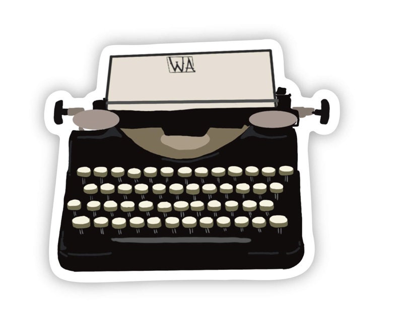 Typewriter | Wednesday Adams | Sticker - Etsy