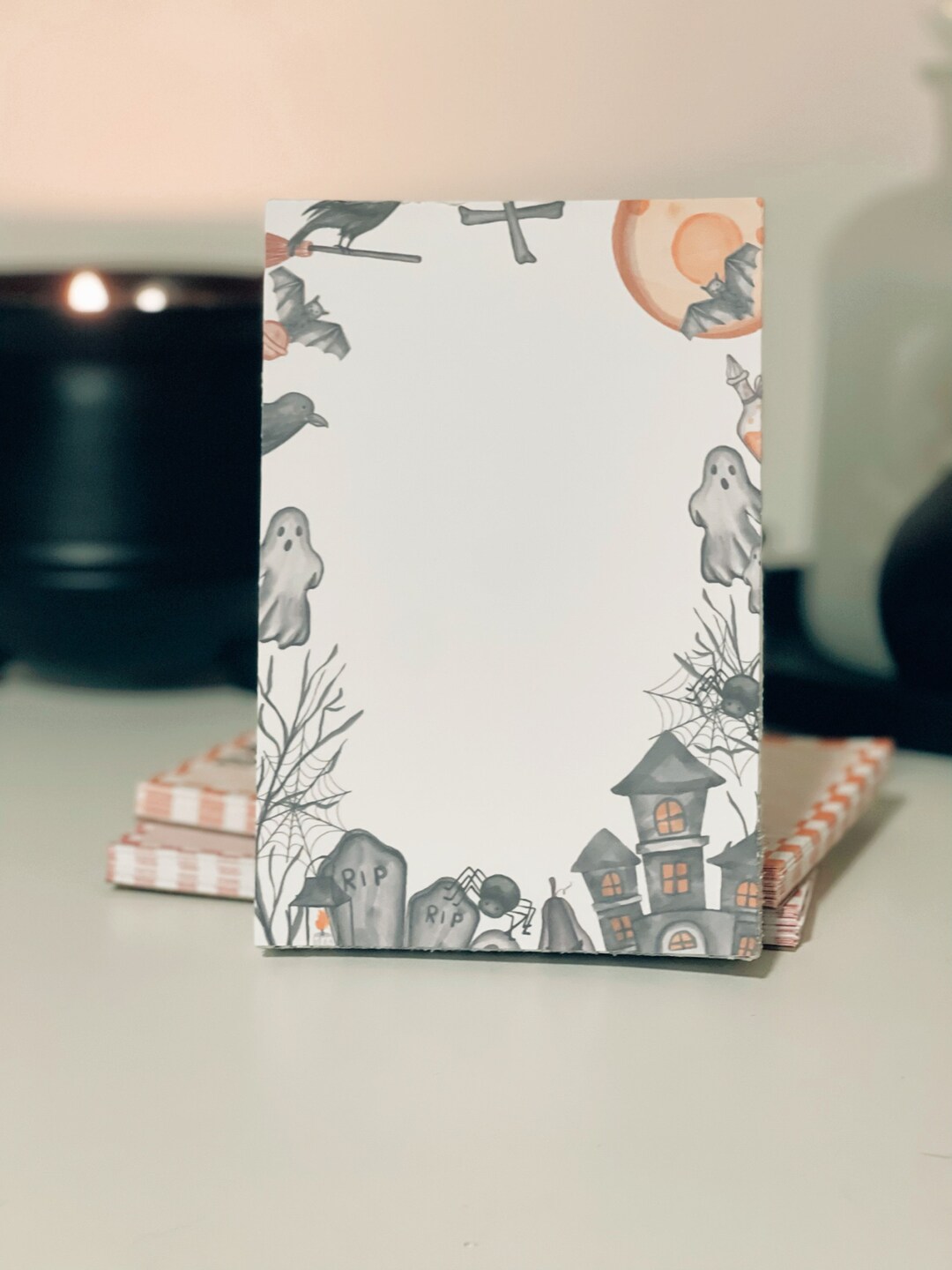 Halloween | Notepad | Spooky | Haunted | Memopad | Tear Away Sheets - Etsy