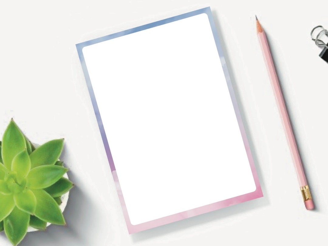 Blue and Pink Sky| Notepad - Etsy