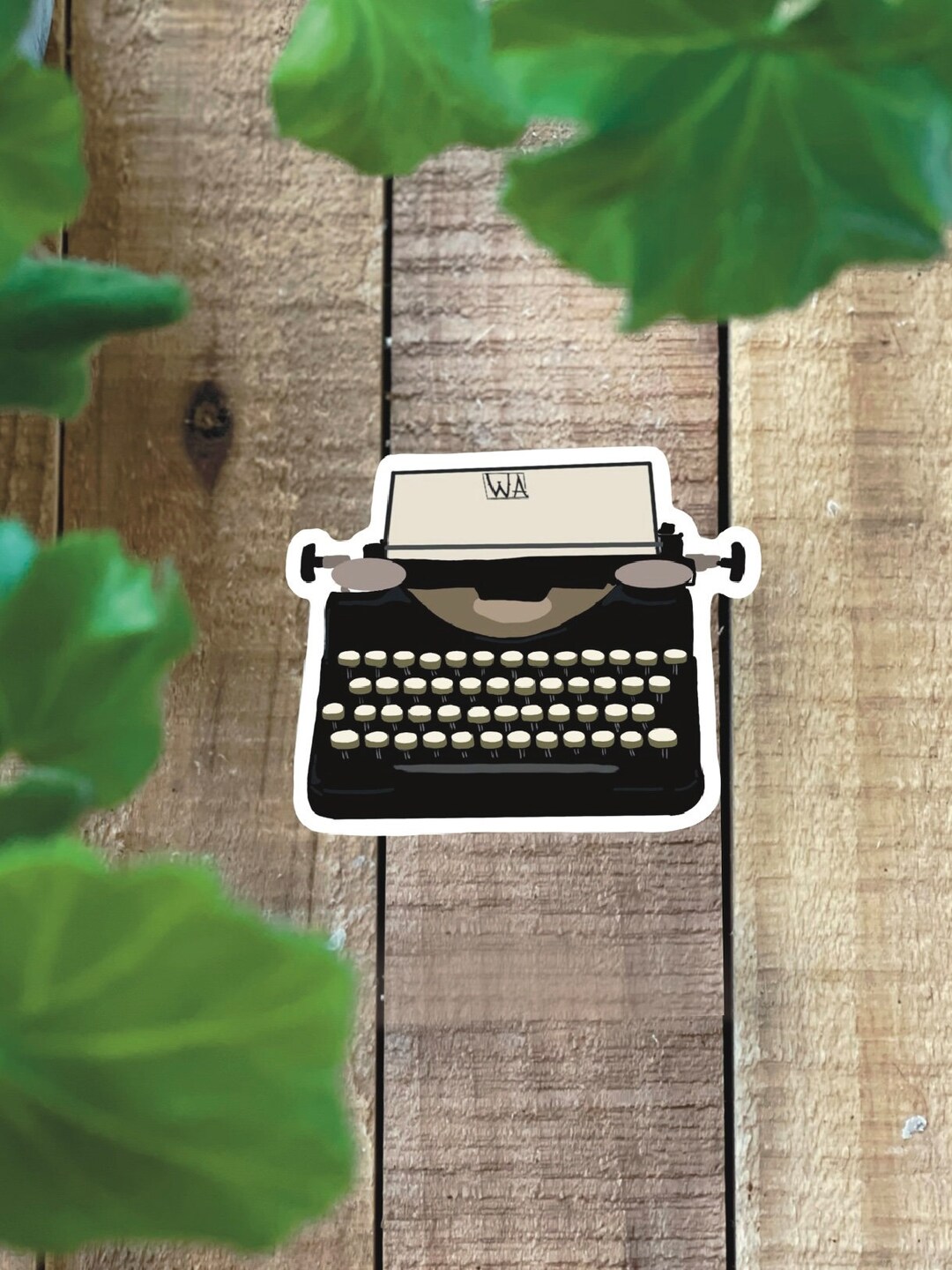 Typewriter Wednesday Adams Sticker - Etsy
