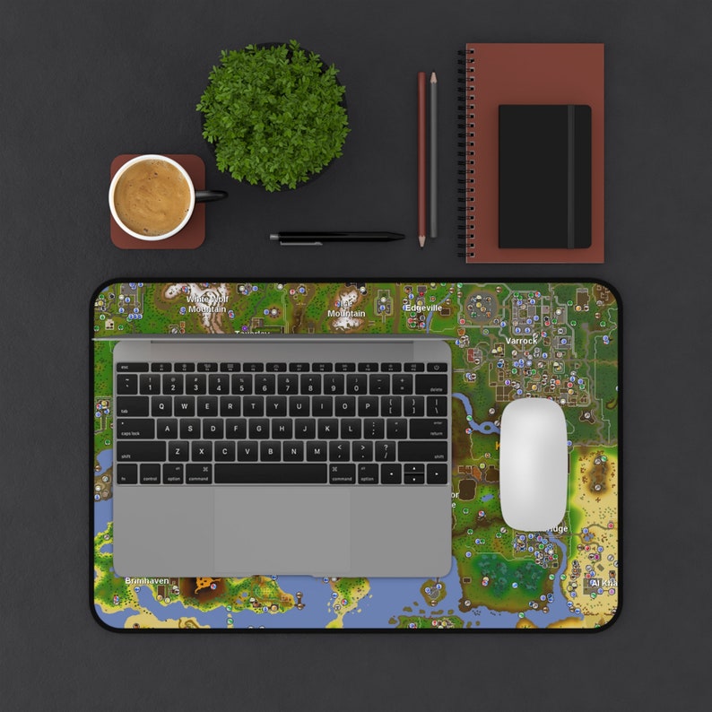 Custom Osrs Desk Mat, Runescape World Map Mouse Pad, Free to Play Area ...