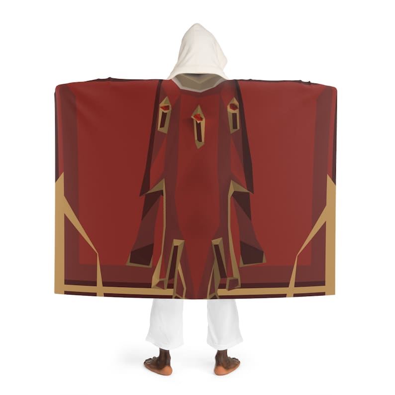 OSRS Max Skillcape Hooded Sherpa Fleece Blanket, Old School Runescape ...