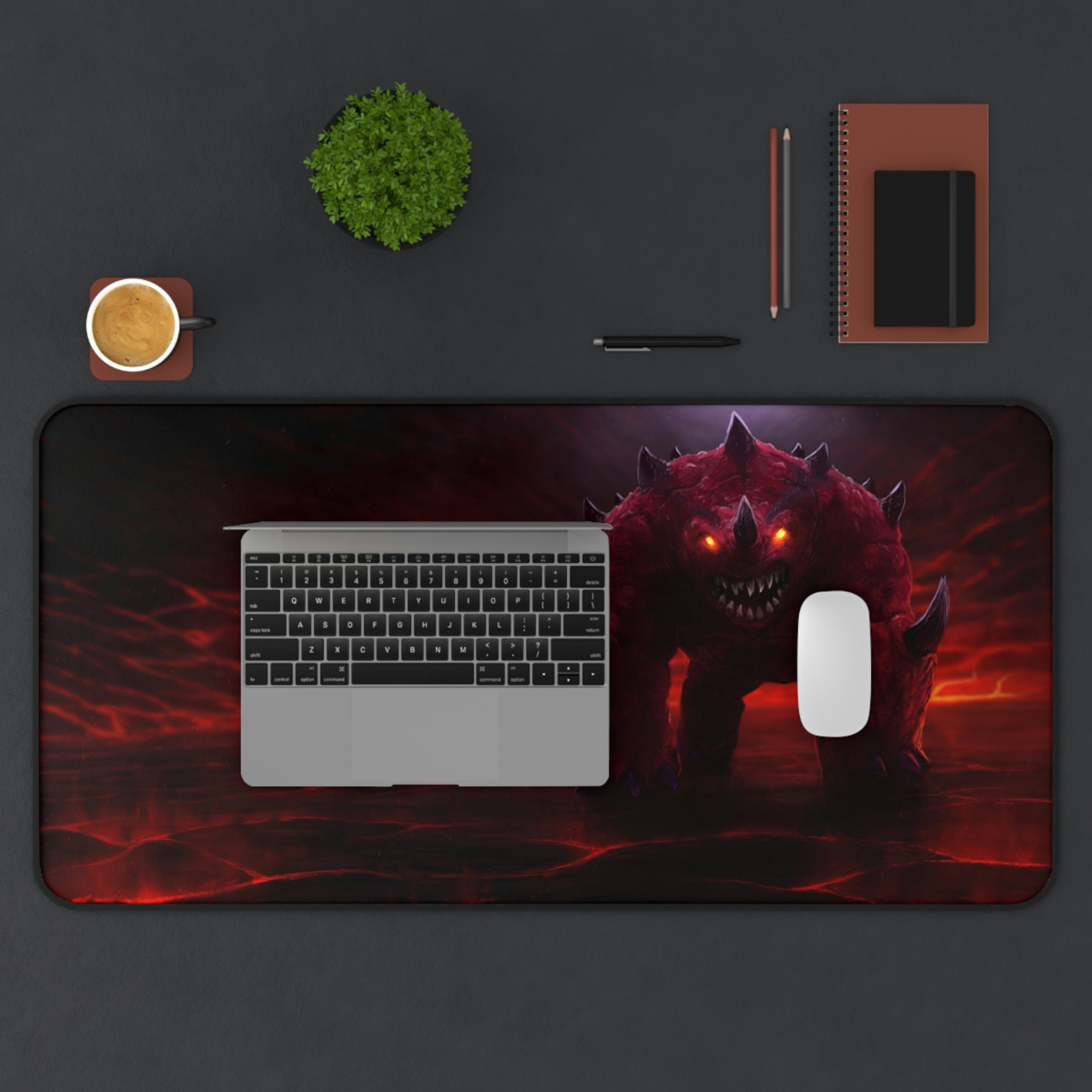 Custom Osrs Desk Mat, Jad RGB Runescape Mouse Pad, Fight Caves Boss - Etsy