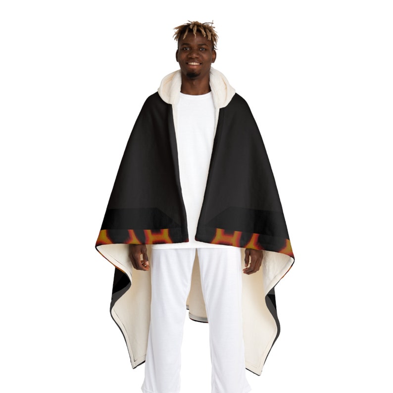 OSRS Max Inferno Skillcape Hooded Sherpa Fleece Blanket, Old School ...