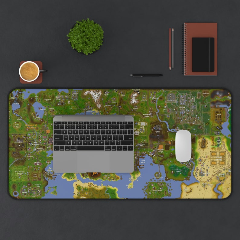 Custom Osrs Desk Mat Runescape World Map Mouse Pad Free to - Etsy