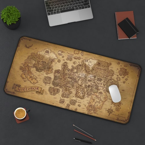 Custom Osrs Desk Mat Runescape World Map Mouse Pad Free to - Etsy