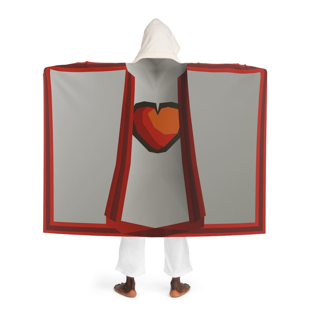 OSRS Constitution Skillcape Hooded Sherpa Fleece Blanket, Old School ...