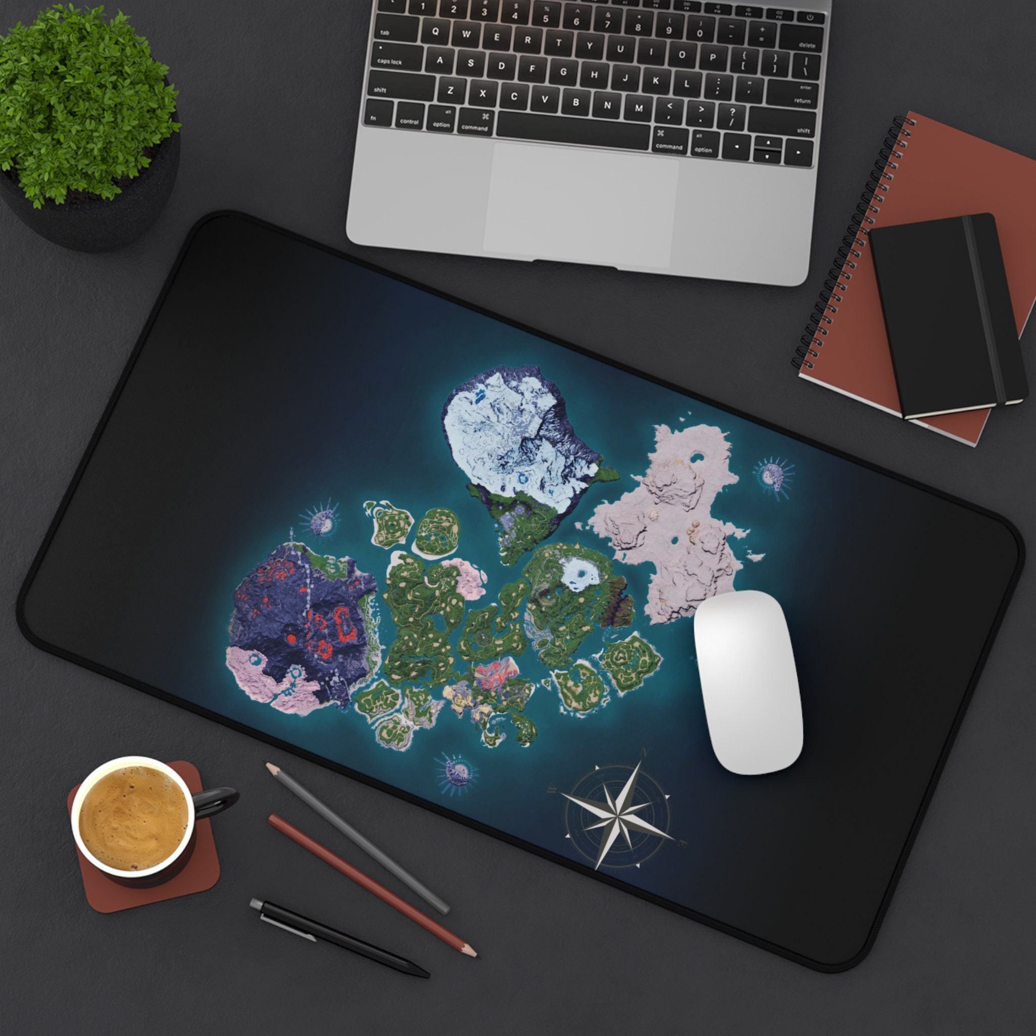 Pal Gaming World Map Desk Mat, Dinosaur Mouse Pad, Monster Mousepad ...
