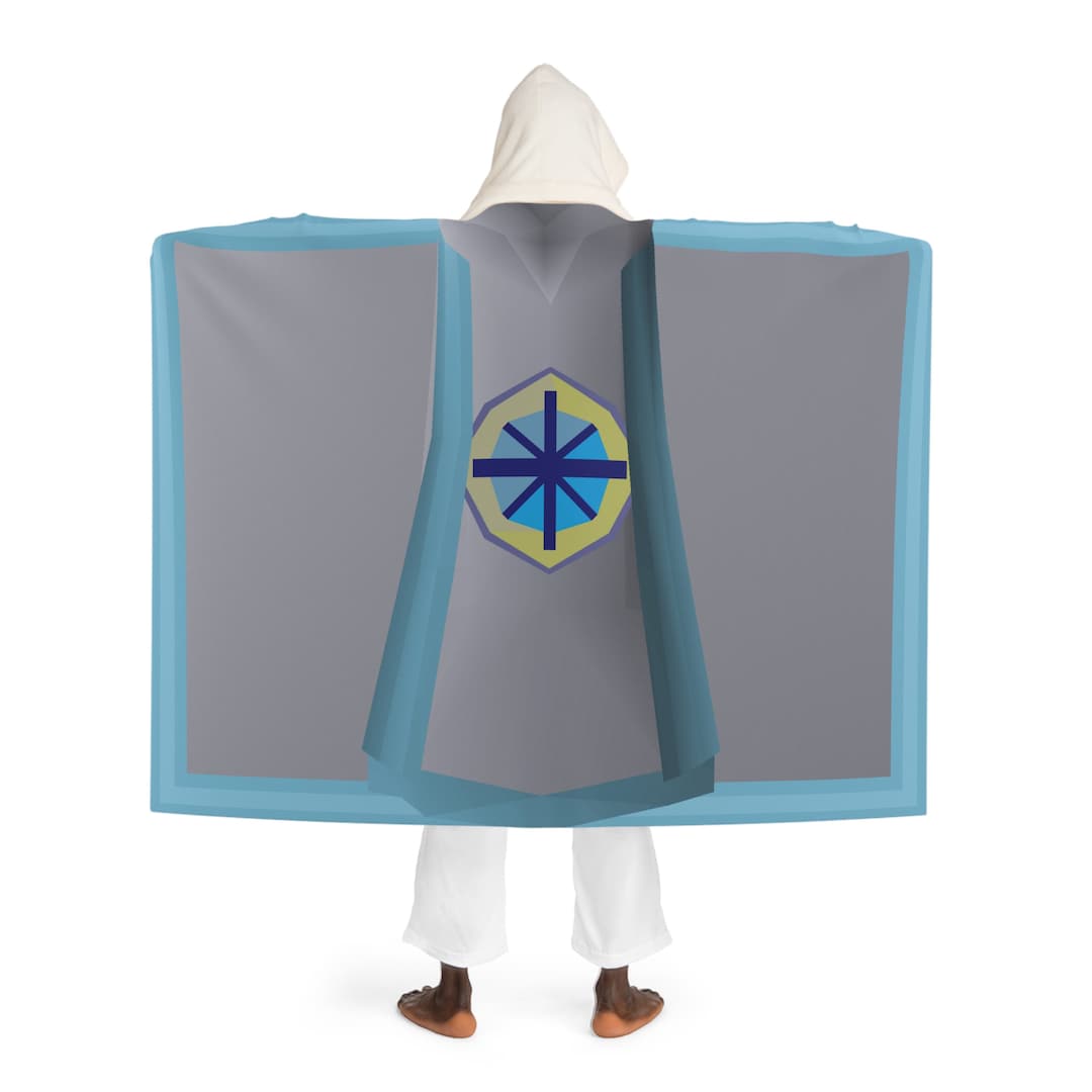 OSRS Quest Cape Hooded Sherpa Fleece Blanket, Old School Runescape ...
