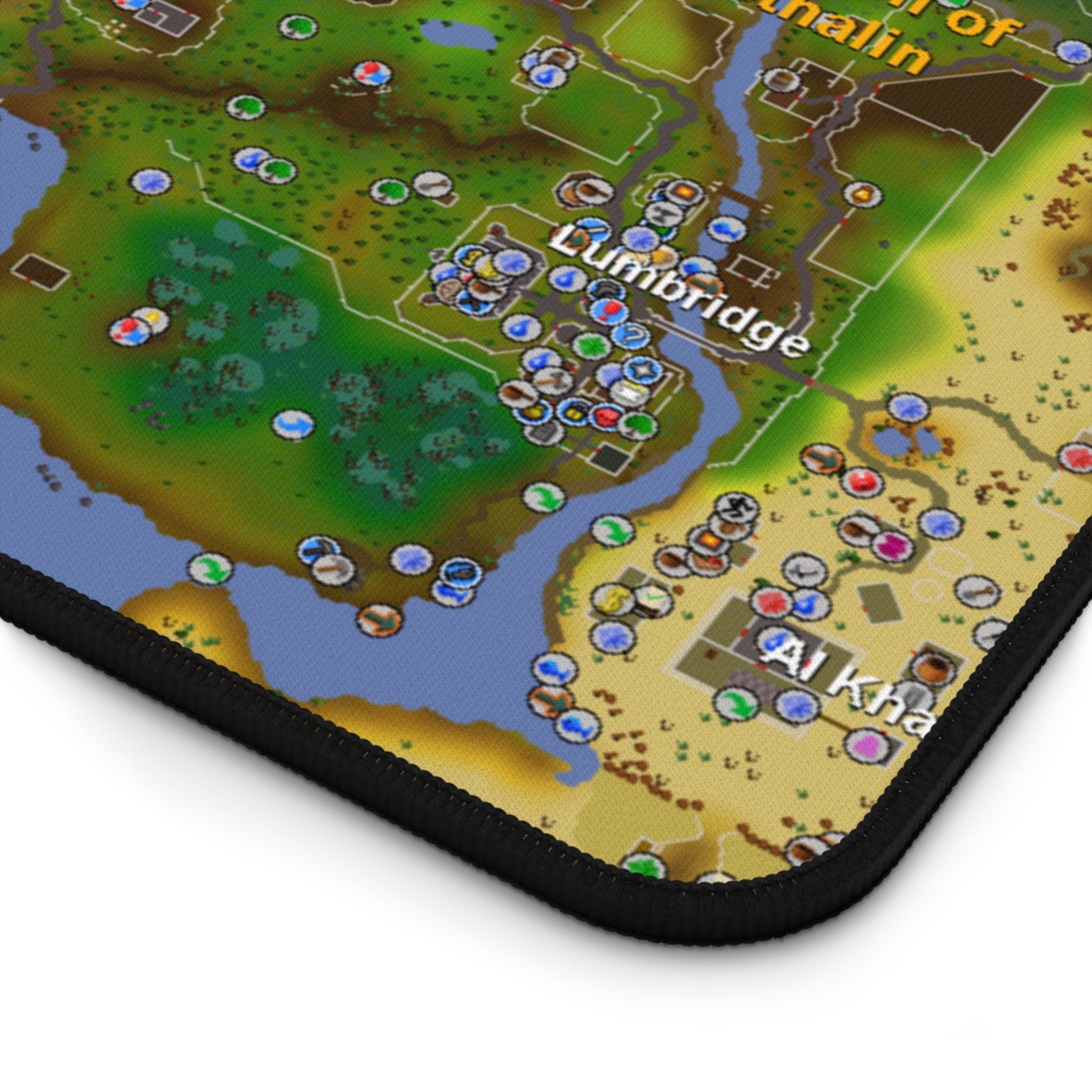 Custom Osrs Desk Mat, Runescape World Map Mouse Pad, Free to Play Area ...