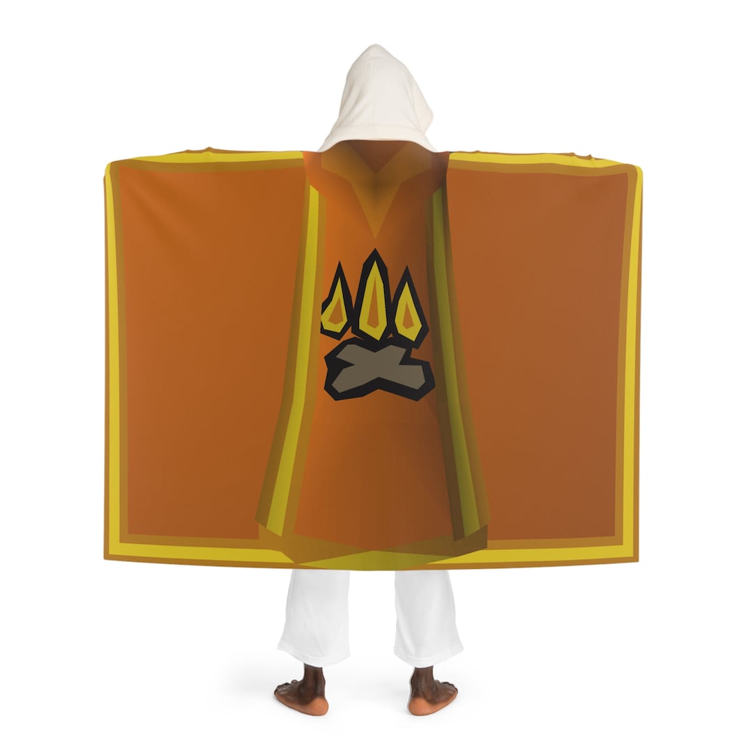 OSRS Firemaking Skillcape Hooded Sherpa Fleece Blanket, Old School ...