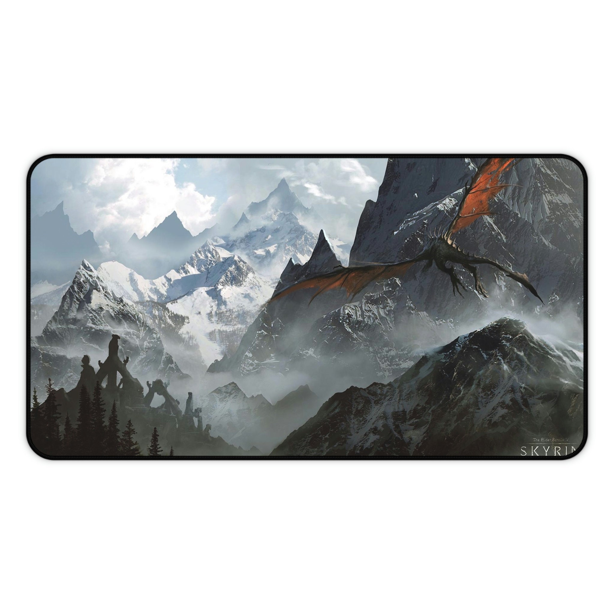 Custom Skyrim Desk Mat, Elder Scrolls V Mouse Pad, Gift Idea - Etsy