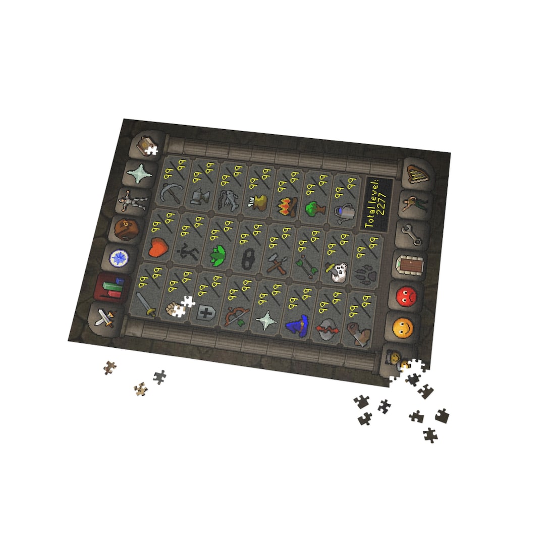 Custom OSRS Puzzle, Max Stats Puzzle (96, 252, 500, 1000-piece) - Etsy