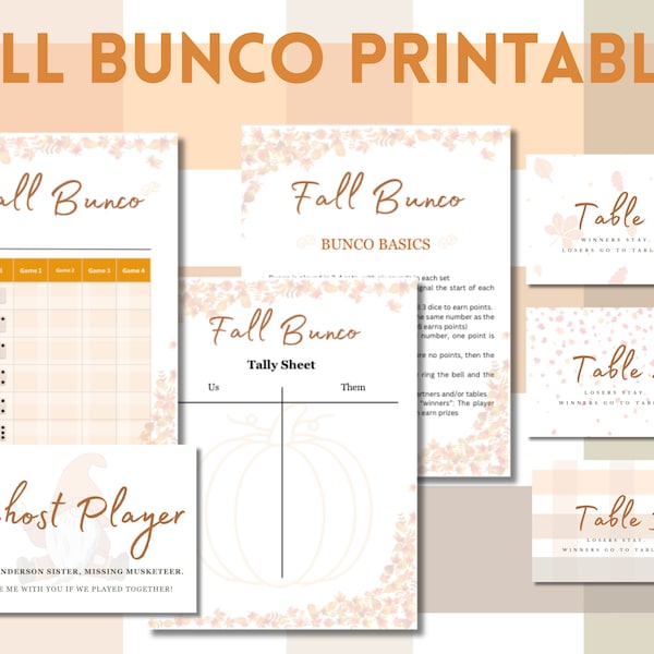 Bunco Theme - Etsy