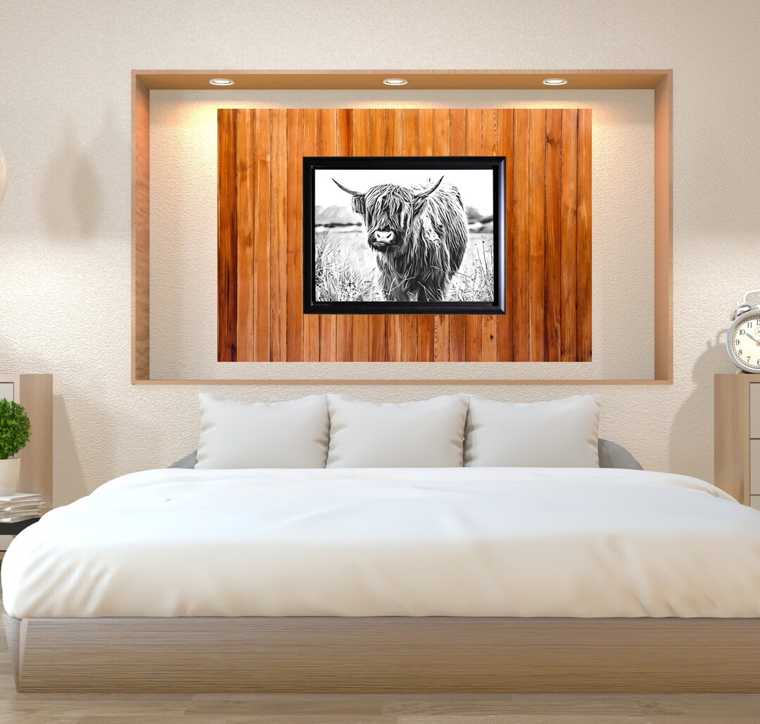 Wood Backdrop Panel Wall Decor Picture Frame House Warming Gift Wood ...