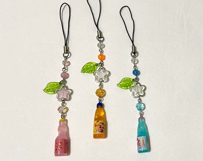 Cute Ramune Phone Charm Soda Bottle - Etsy