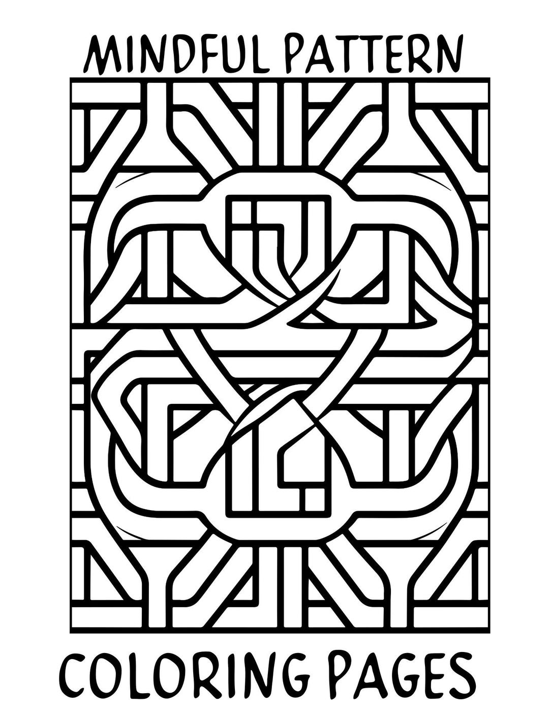 250 Mindful Patterns Stress Relief Coloring Pages for Adults, Coloring ...