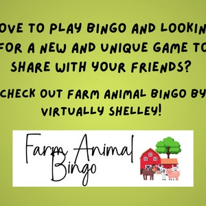 Printable Farm Animal Bingo: Everything You Need to Play! - Etsy UK