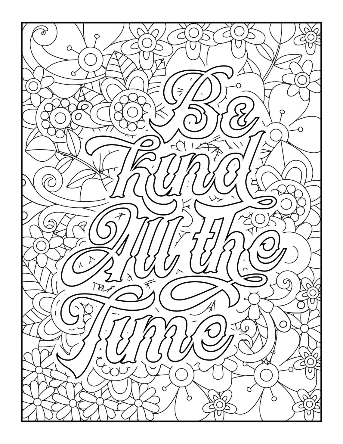 Inspirational Quotes Coloring Book (100 Pages) - Etsy