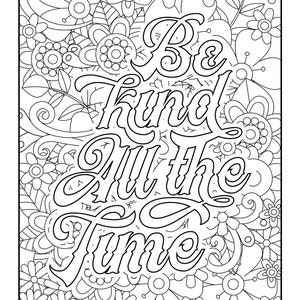 Inspirational Quotes Coloring Book (100 Pages) - Etsy