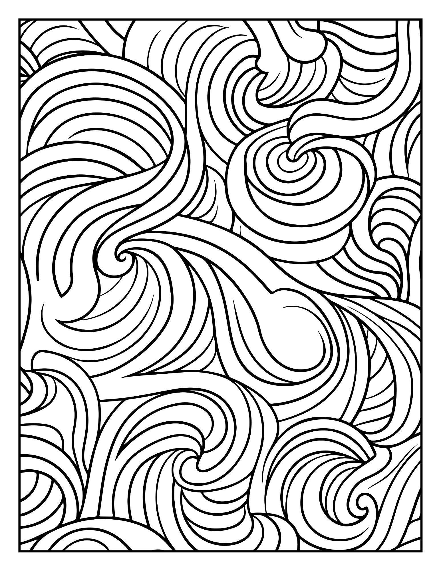 250 Mindful Patterns Stress Relief Coloring Pages for Adults, Coloring ...
