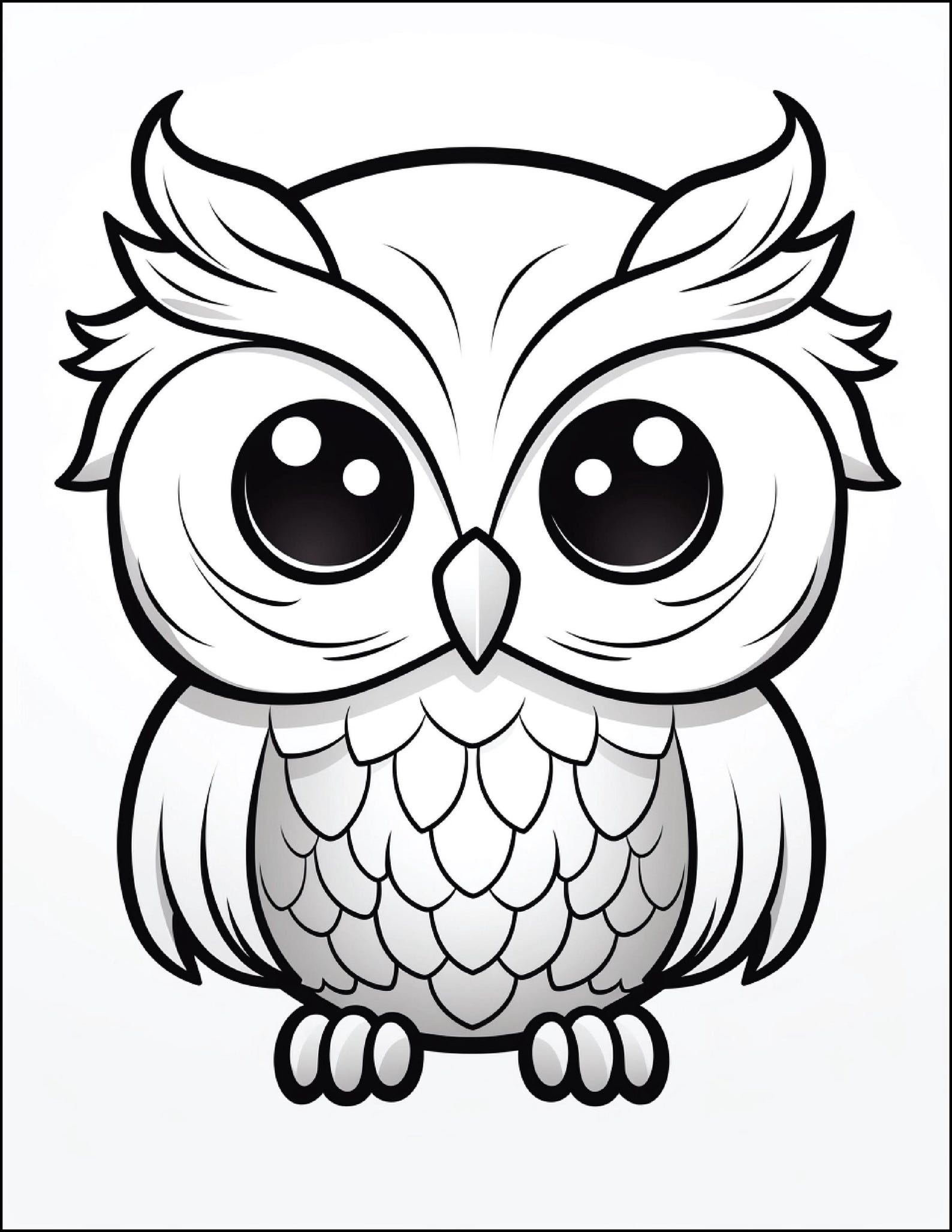 200 Owls Coloring Pages, Coloring Book, Adult Coloring Book, Kids ...