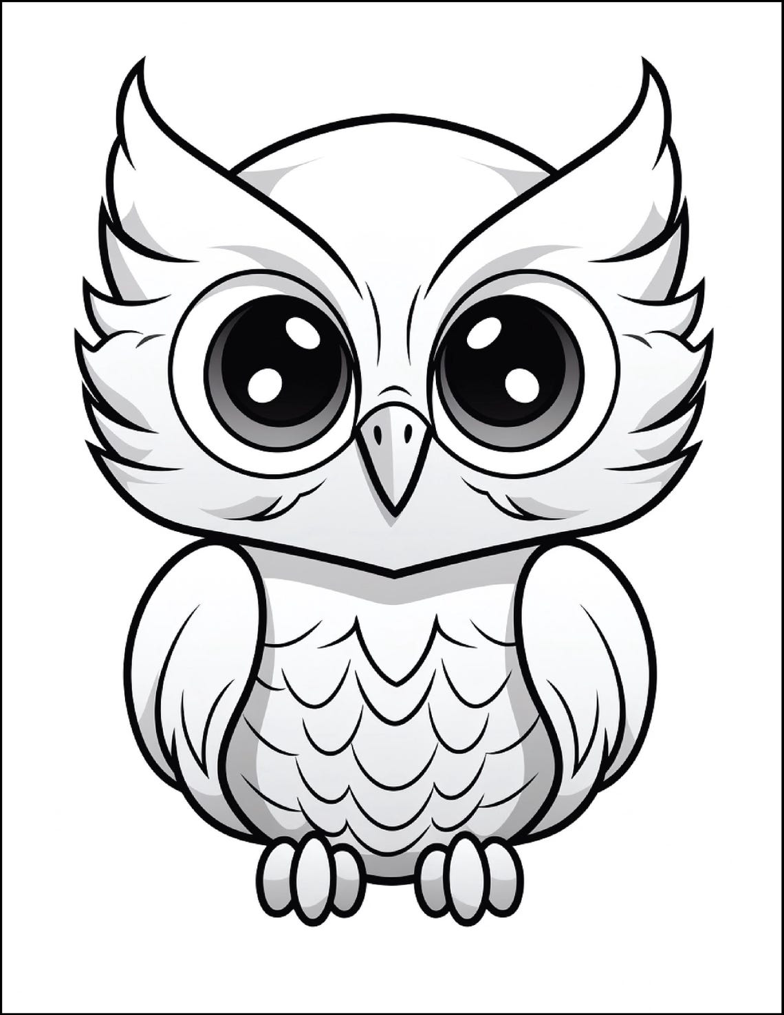 200 Owls Coloring Pages, Coloring Book, Adult Coloring Book, Kids ...