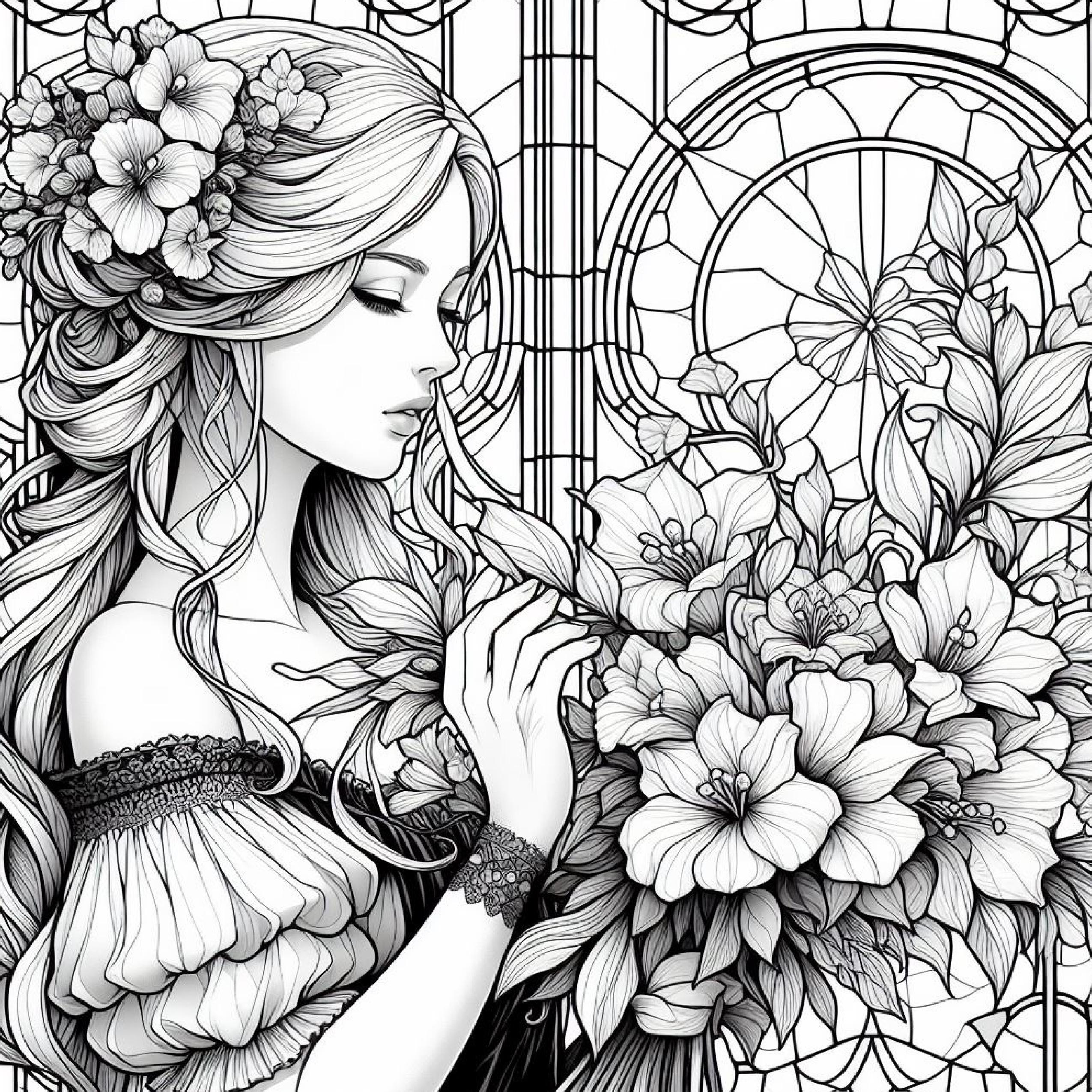 43 Beautiful Women Coloring Pages, Coloring Book, Adult Coloring Book ...
