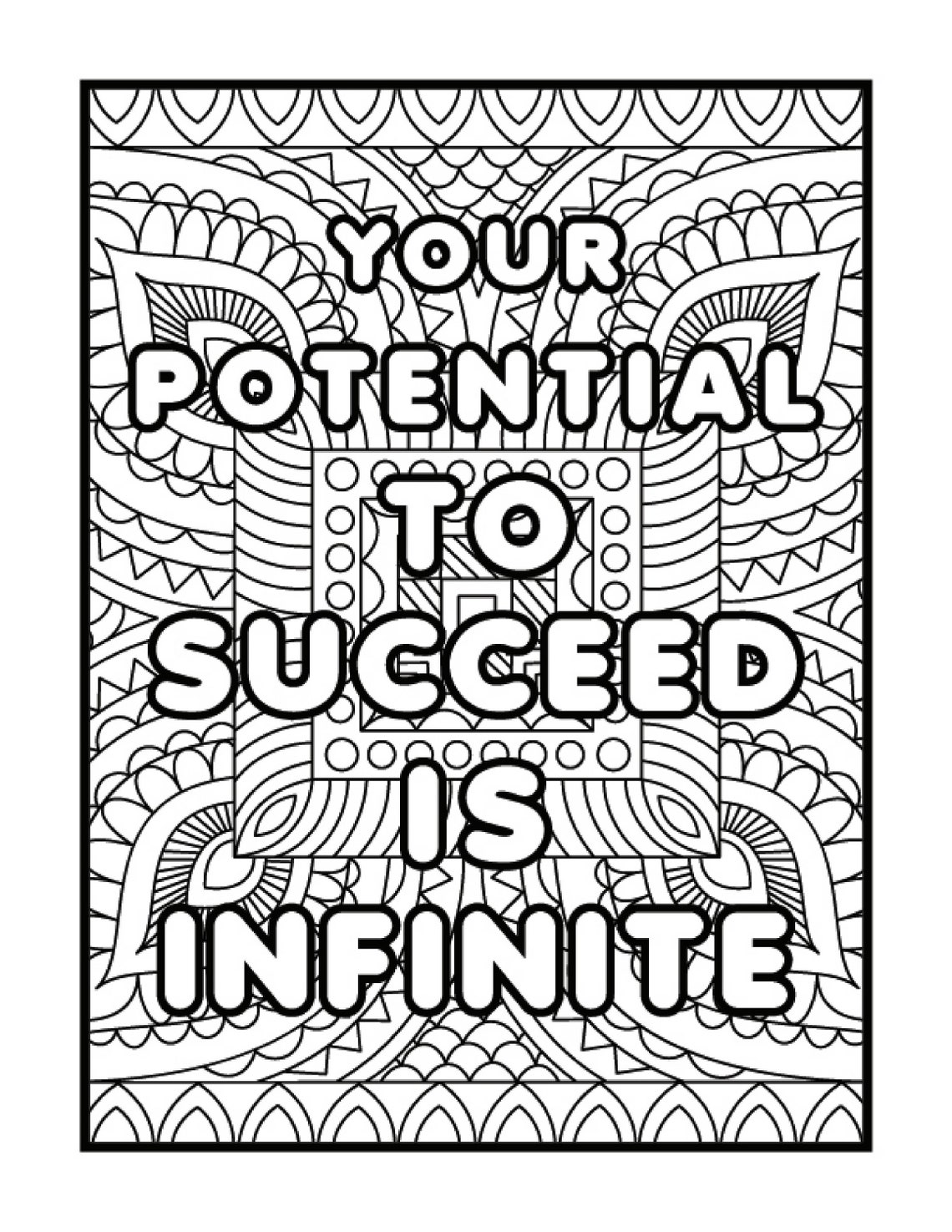 Inspirational Quotes Coloring Book (100 Pages) - Etsy