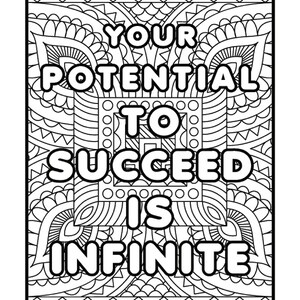 Inspirational Quotes Coloring Book (100 Pages) - Etsy